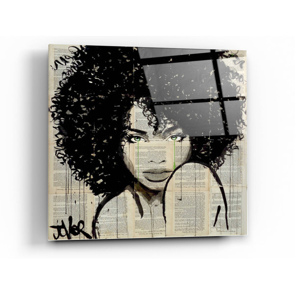 Trinx 'Angel' By Loui Jover, Acrylic Glass Wall Art | Wayfair