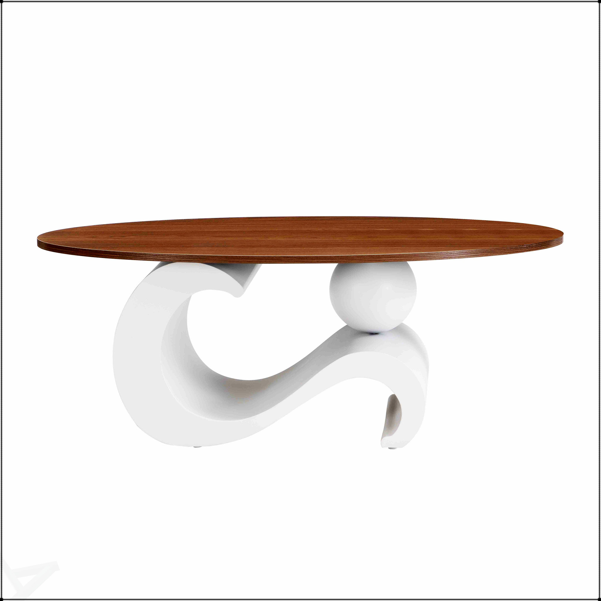 Latitude Run® Black Nesting Coffee Table Set Of 2, Oval And Round ...