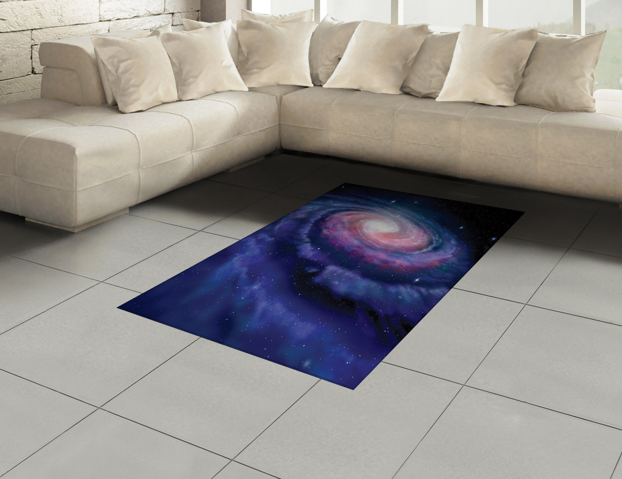East Urban Home Galaxy High Density Long Fiber Poly Threads Decorative ...