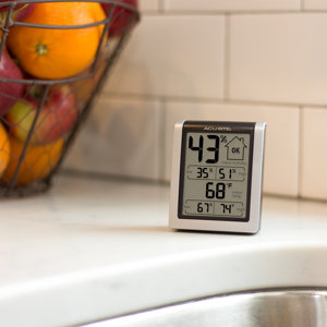 AcuRite Digital Indoor Thermometer and Hygrometer Monitor for Inside ...