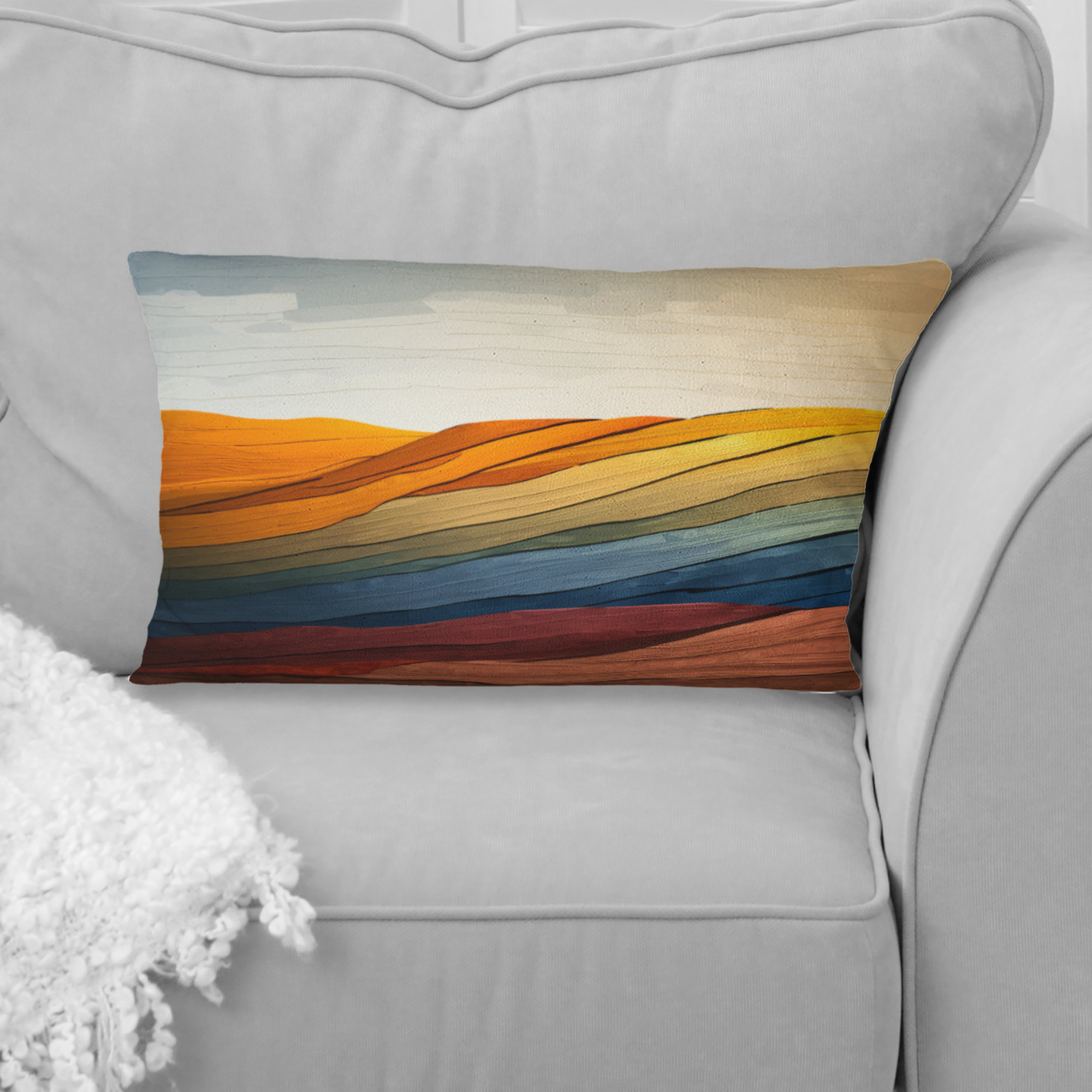 Design Art Landscape Bold And Expressive Mountains I - Mountains Lake ...