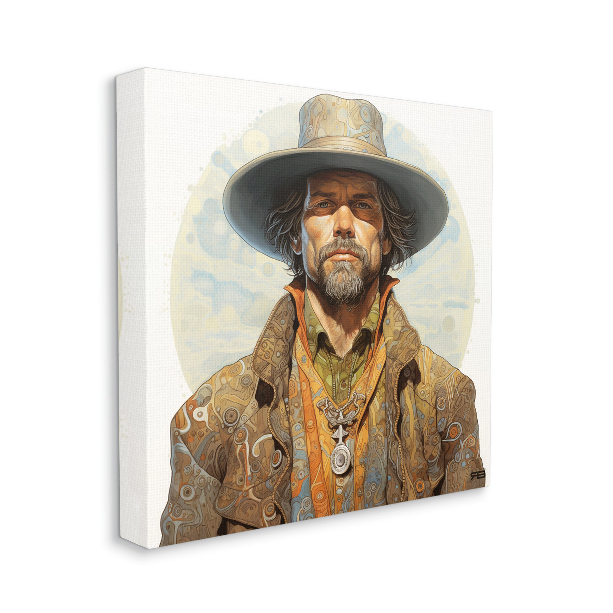 Winston Porter Cowboy Southwestern Fashion by RB - Wrapped Canvas Print ...