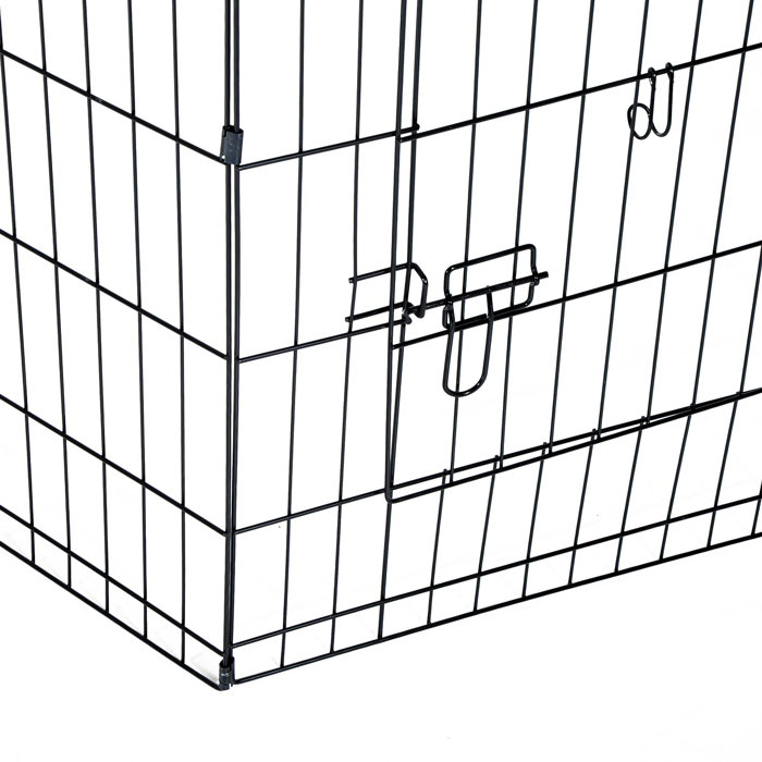 Archie & Oscar Chalk 61cm 8 Panel Indoor/Outdoor Metal Pet Pen ...