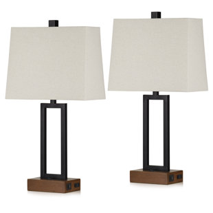 Rectangle Shaped Table Lamps You'll Love | Wayfair