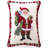 Peking Handicraft Needlepoint Christmas at North Pole Santa Wool Pillow ...