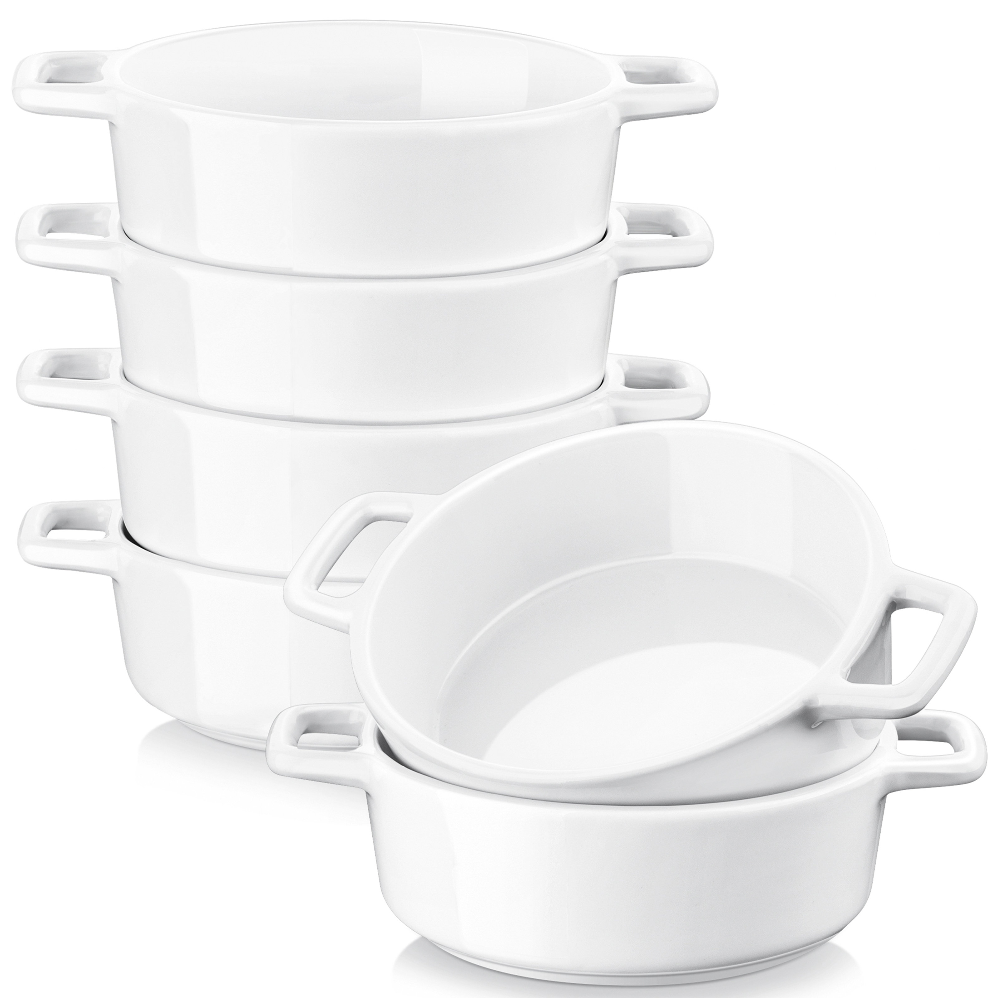 Vancasso Round Porcelain China 6 Piece Bakeware Set | Wayfair
