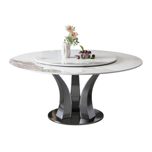 8 + Seat Round Kitchen & Dining Tables You'll Love | Wayfair