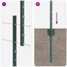 VidaXL Green Steel Line Post | Wayfair.co.uk