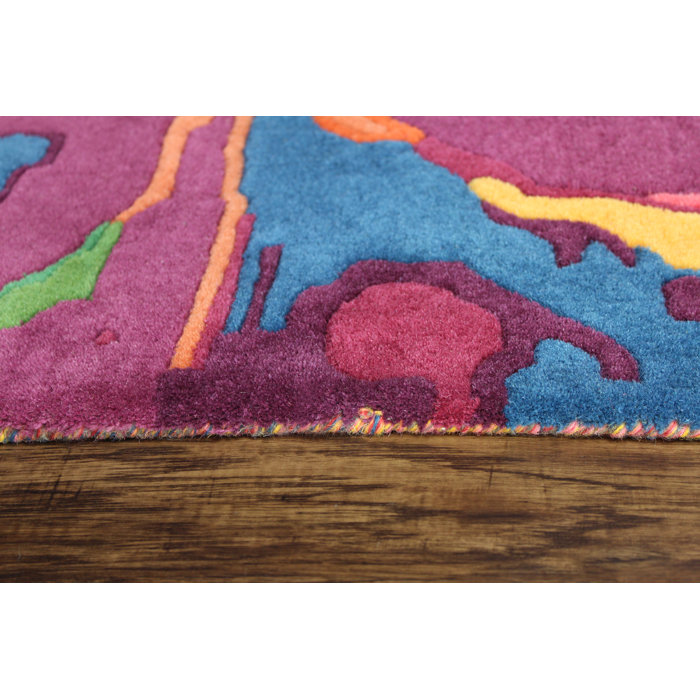 Brayden Studio® Macomber Handmade Wool Rug | Wayfair