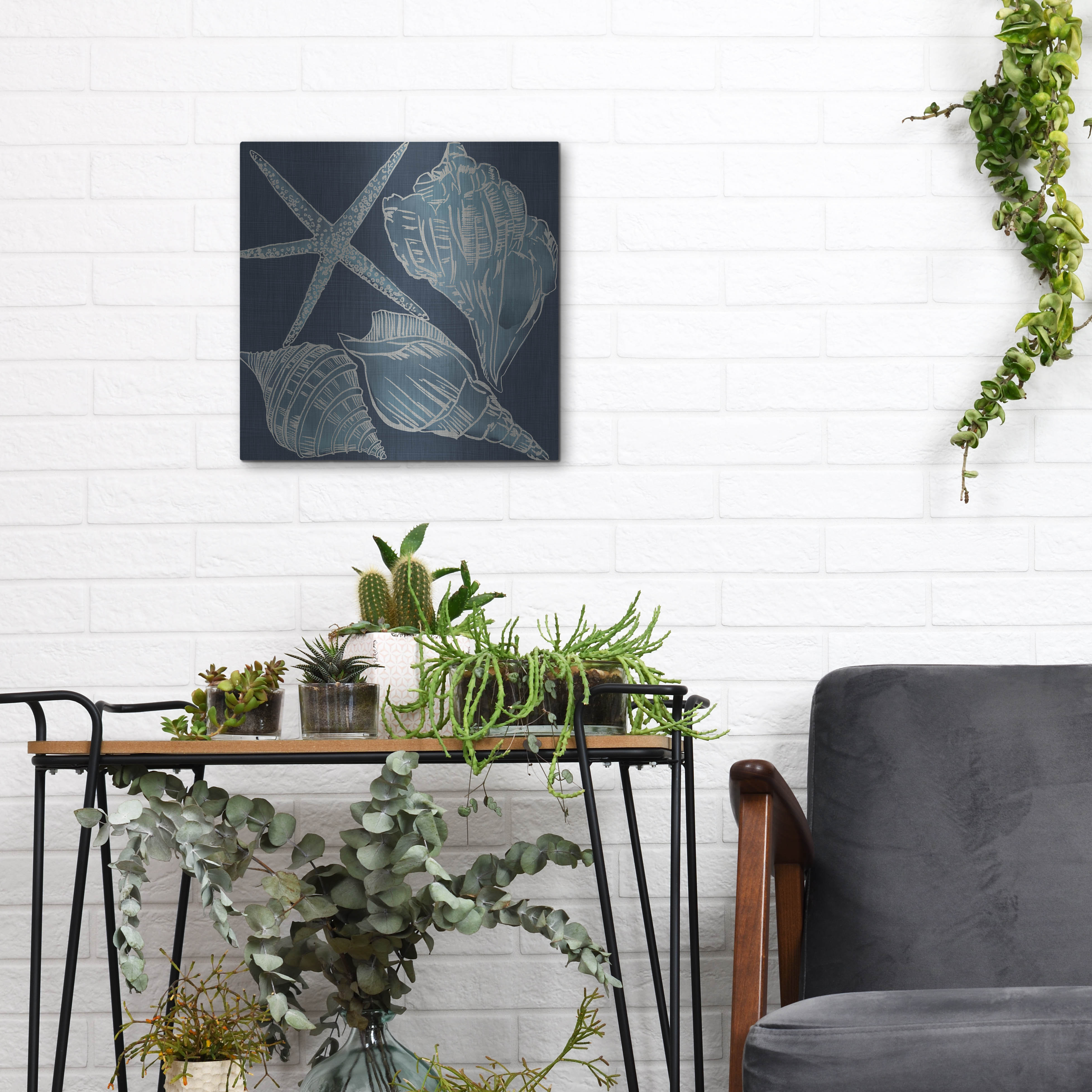 Latitude Run® Marine Shells 3' by Chariklia Zarris Metal Wall Art | Wayfair