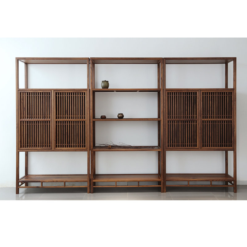 Parttlion Chinese style solid wood bookcase | Wayfair