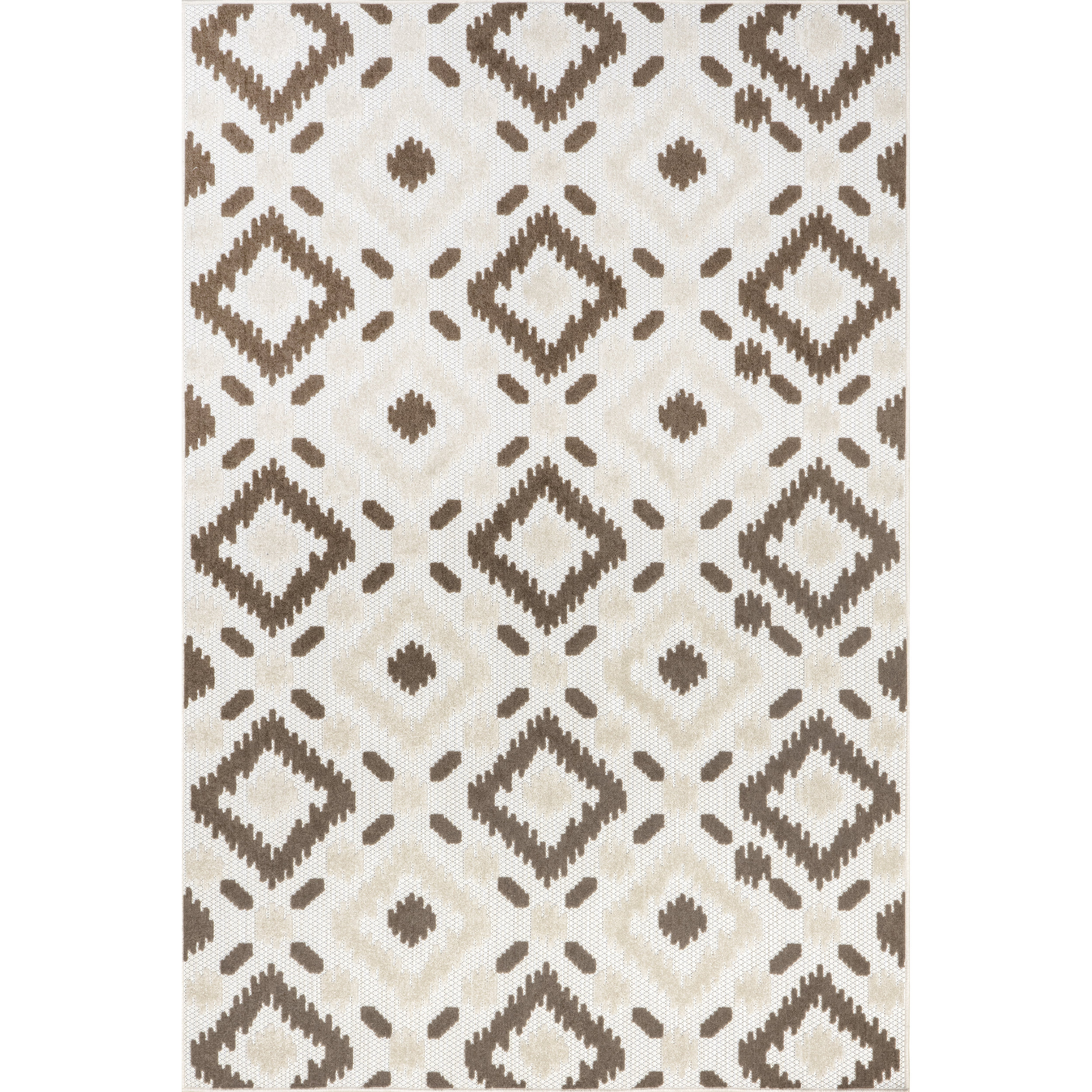 Foundry Select Indoor/Outdoor Transitional Labyrinth Area Rug & Reviews ...