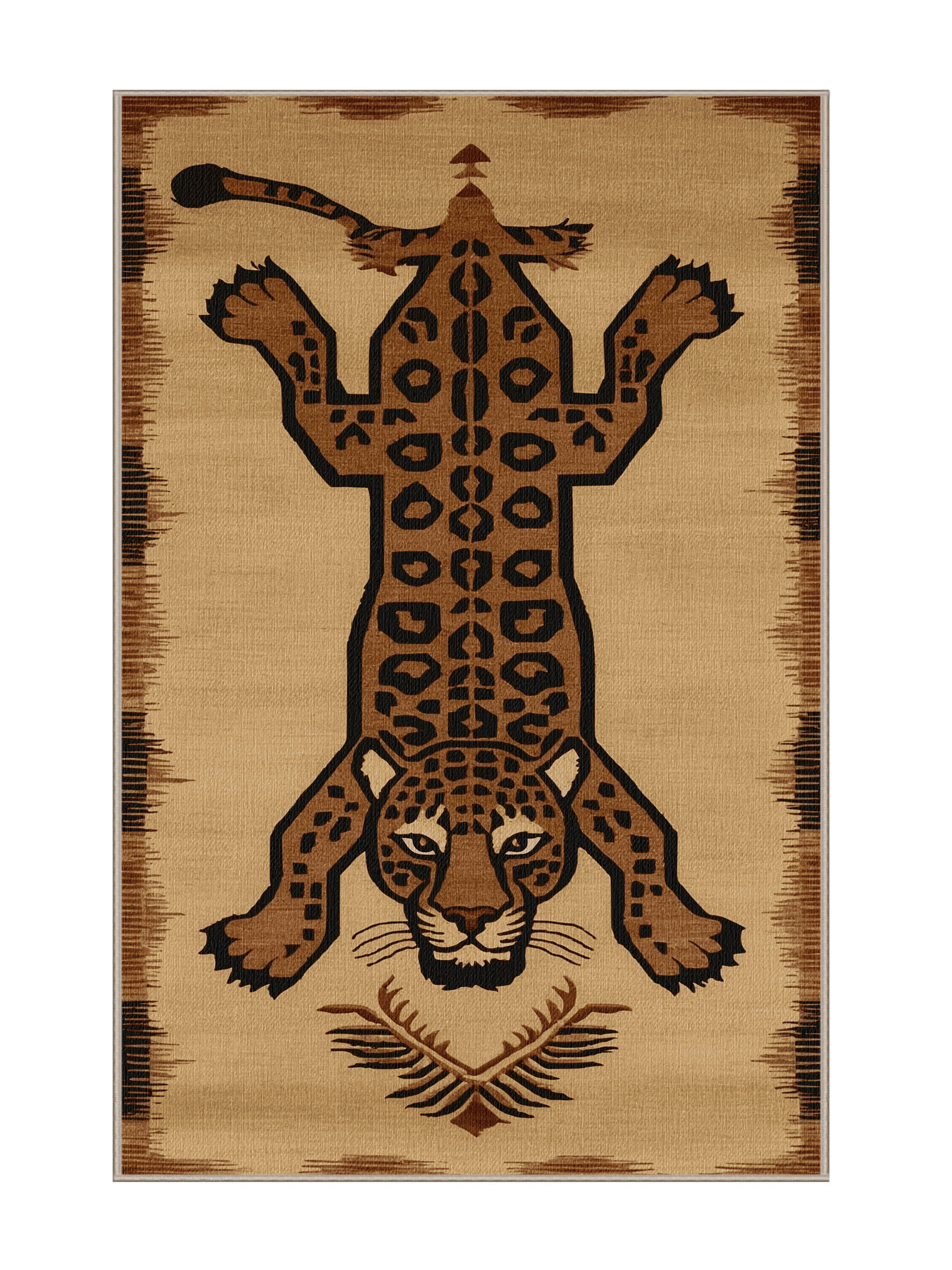 Dakota Fields Washable Central American Jaguar Big Cats Area Rug | Wayfair