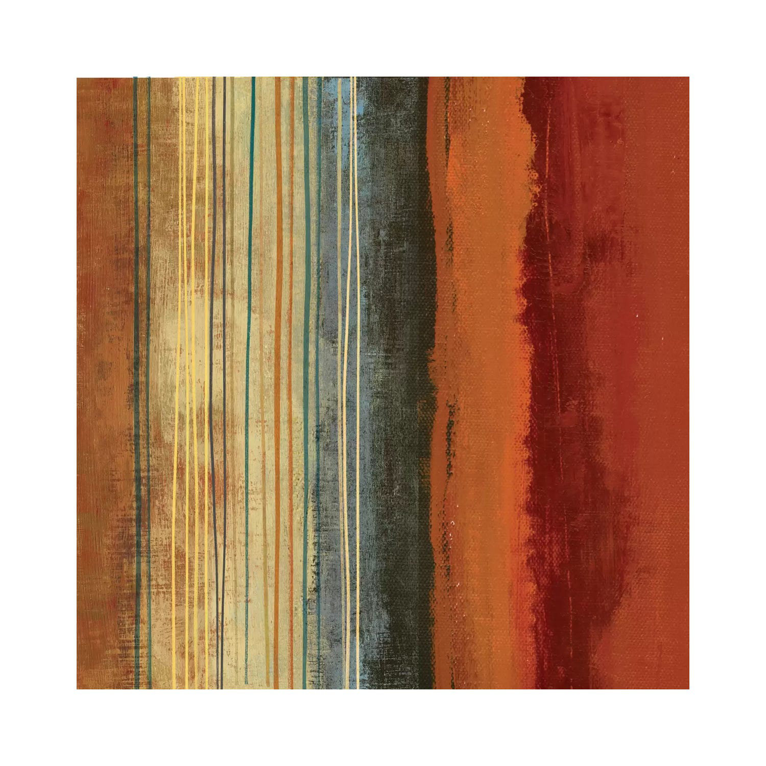 Metro Lane Borders - Wrapped Canvas Painting | Wayfair.co.uk