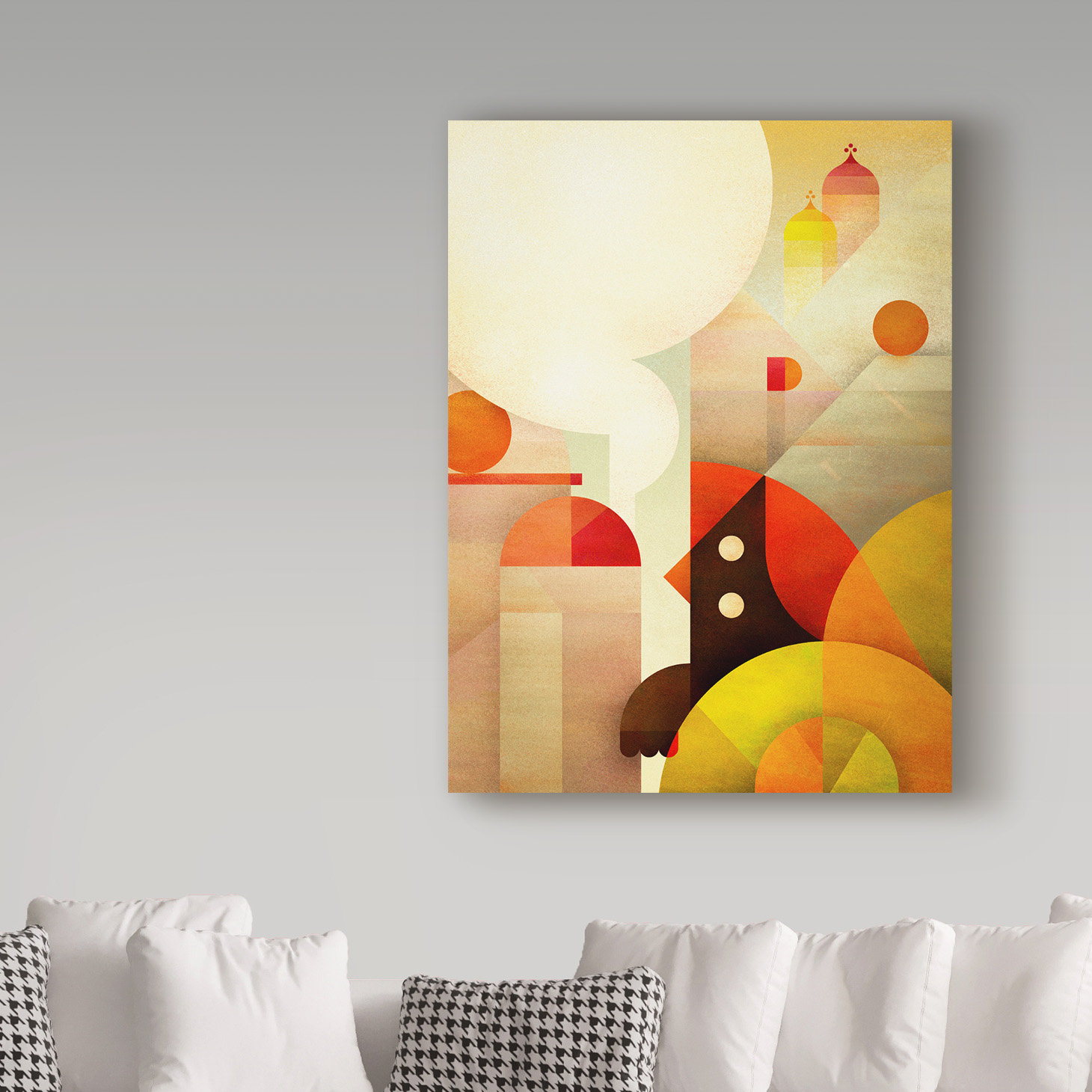 Trademark Fine Art 'Canopy Bird' Acrylic Painting Print on Wrapped ...