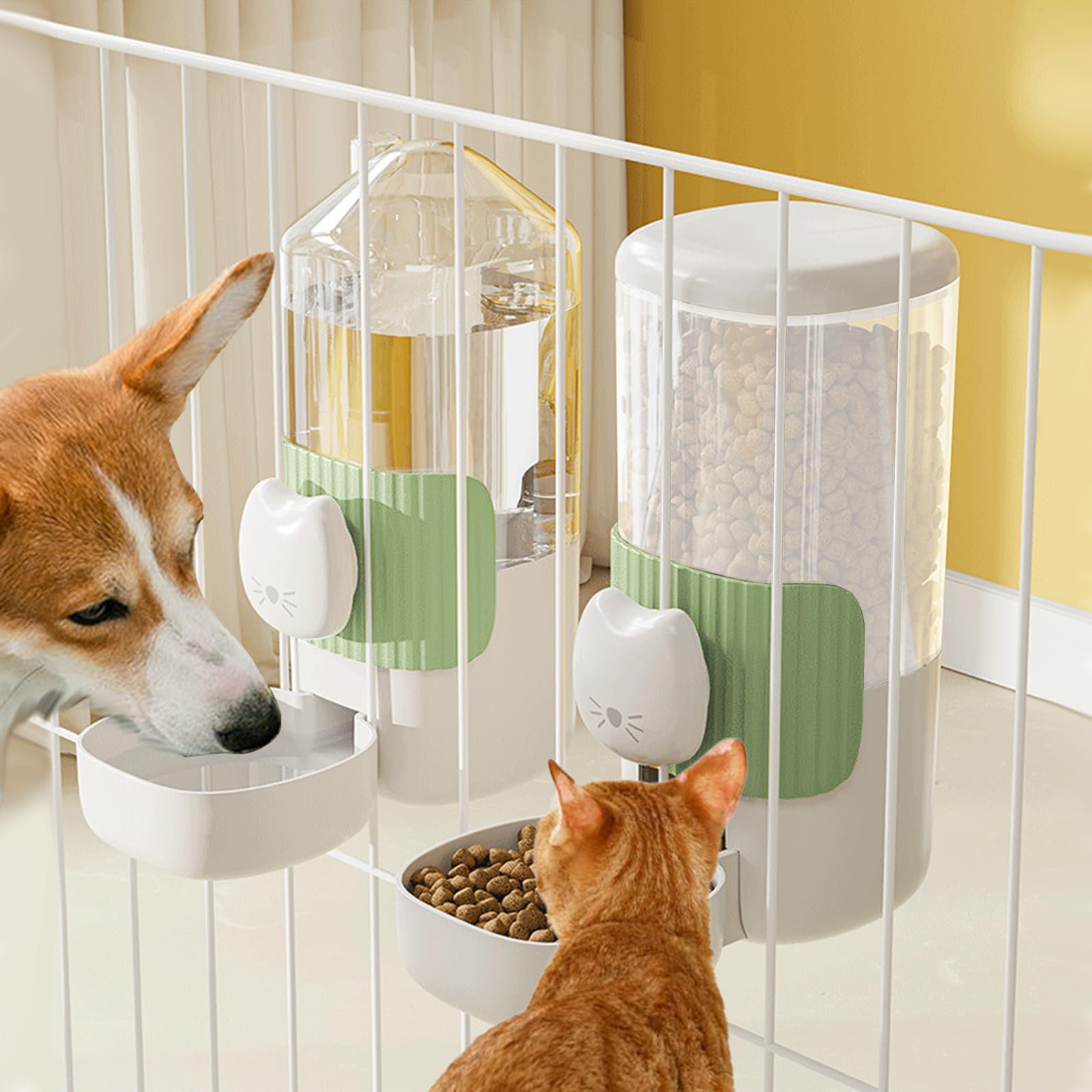 Tucker Murphy Pet™ Automatic Hanging Pet Food & Water Dispenser Set ...