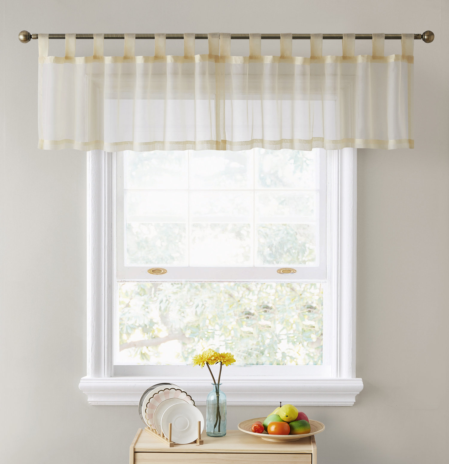 Gracie Oaks Ulancy 54" Window Valance & Reviews | Wayfair