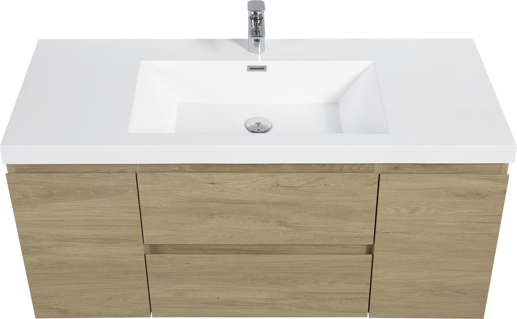 Millwood Pines 48" Floating Bathroom Vanity with Resin Top Basin and ...