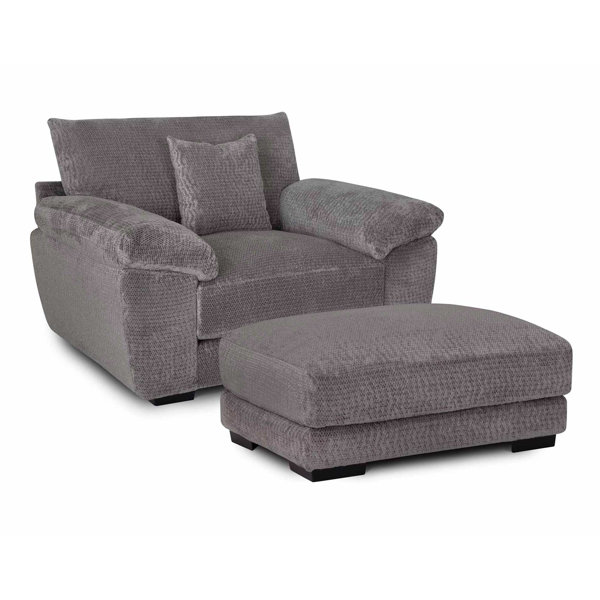 Latitude Run® Matching Ottoman For Chair & A Half | Wayfair