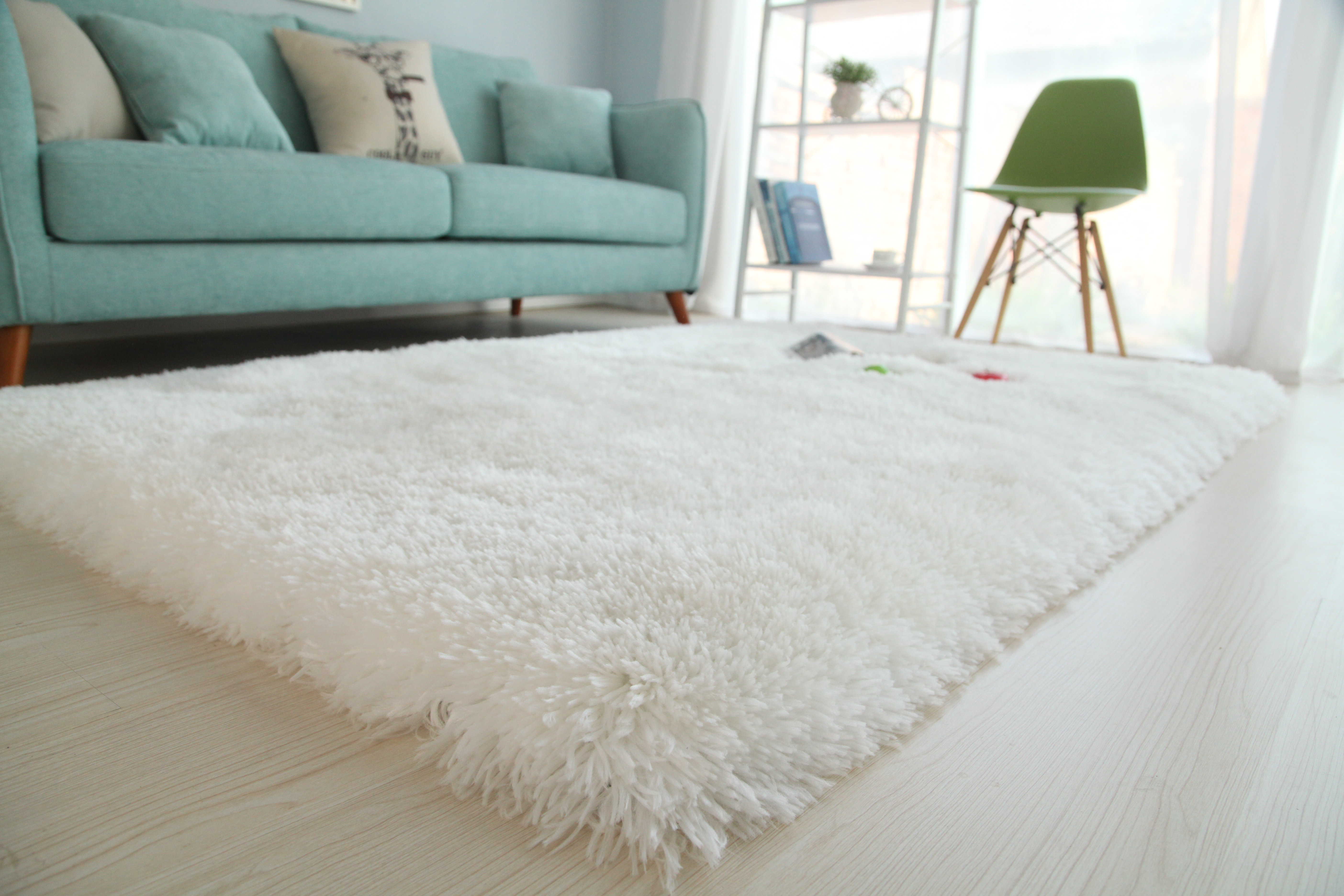 Ebern Designs Wilhelmina Handmade Tufted White Area Rug & Reviews | Wayfair
