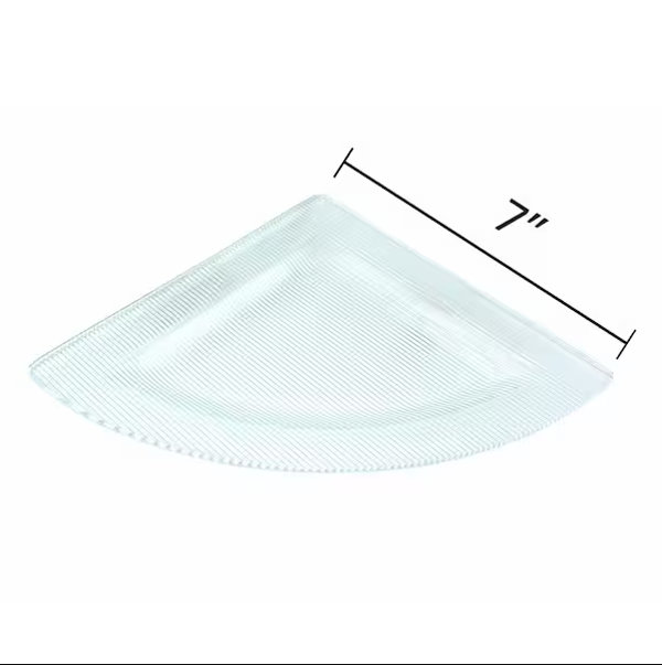 Abolos Triangle Glass Corner Shelf with Adjustable Shelves | Wayfair