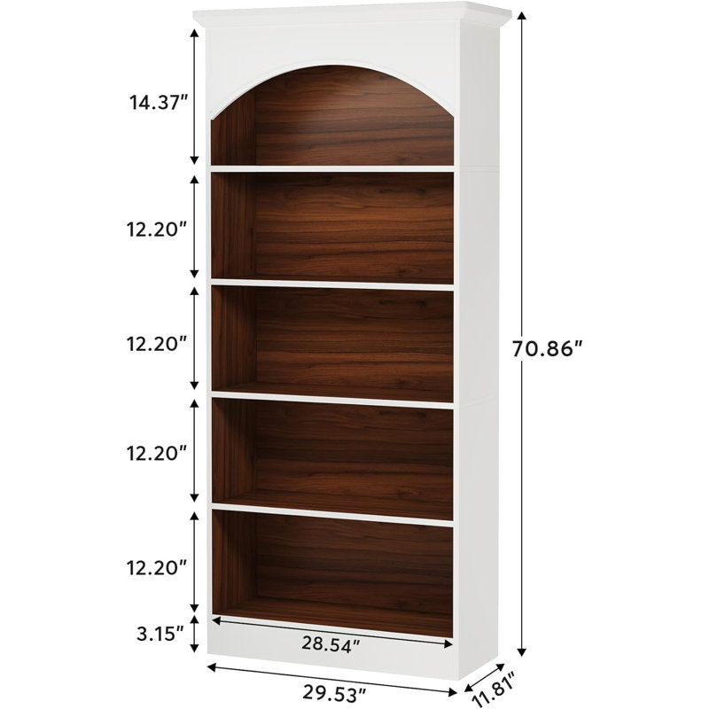 Lark Manor™ Standard Tall Bookshelf & Reviews | Wayfair