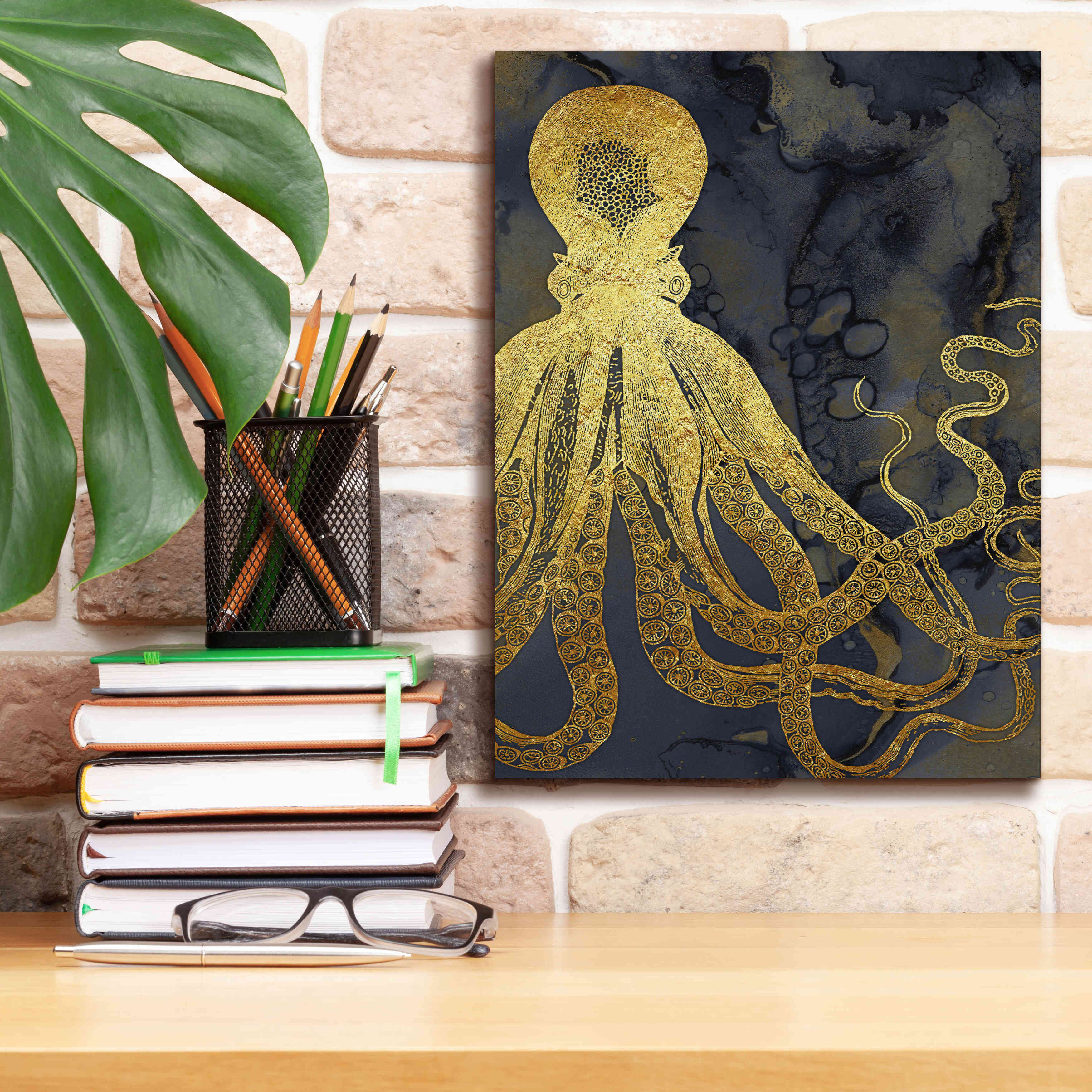 Dovecove Epic Graffiti 'Octopus Ink Gold Blue I' by Christ Epic ...