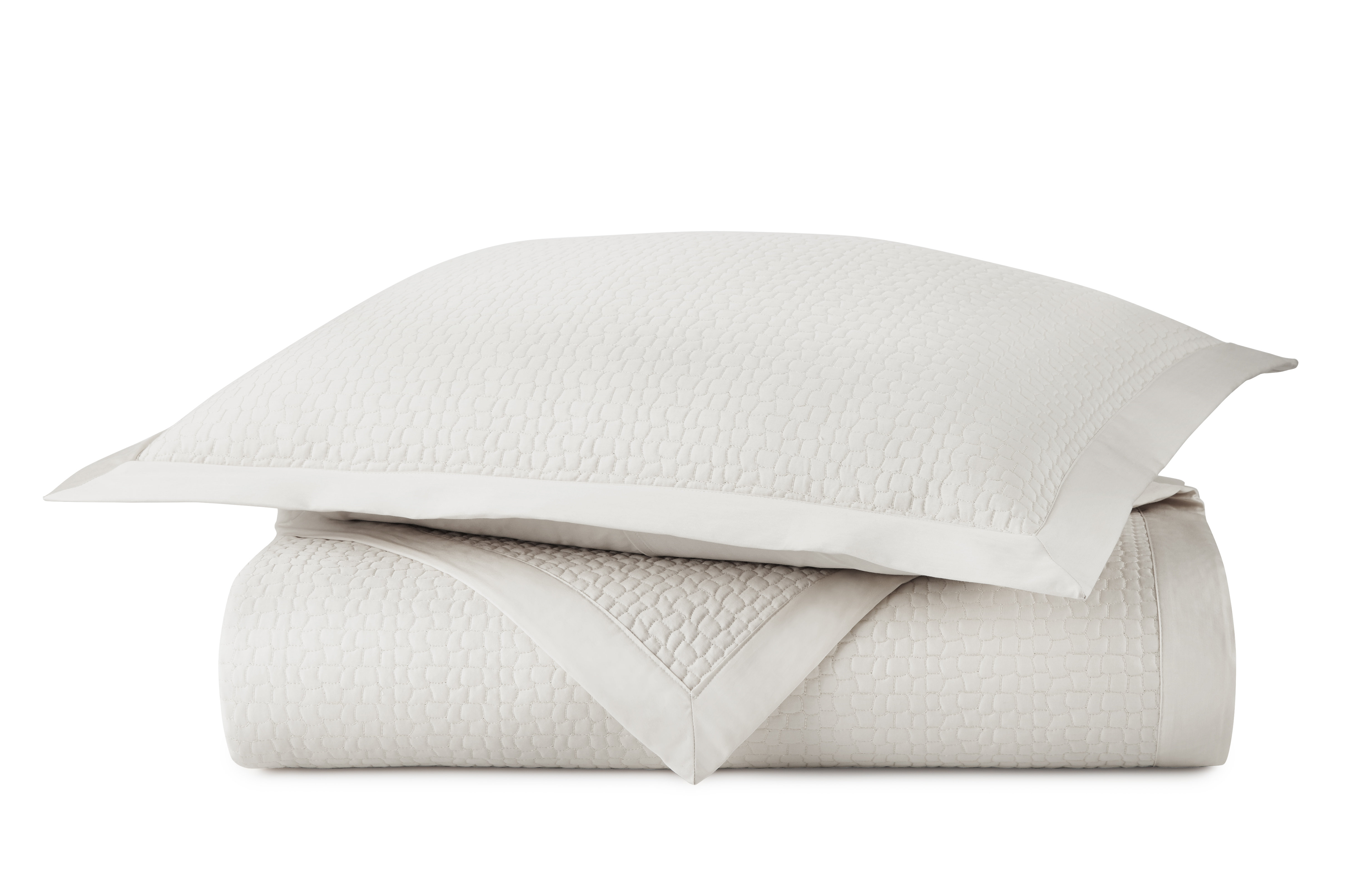 Peacock Alley Hamilton Pearl Standard Cotton 100% Cotton Reversible ...