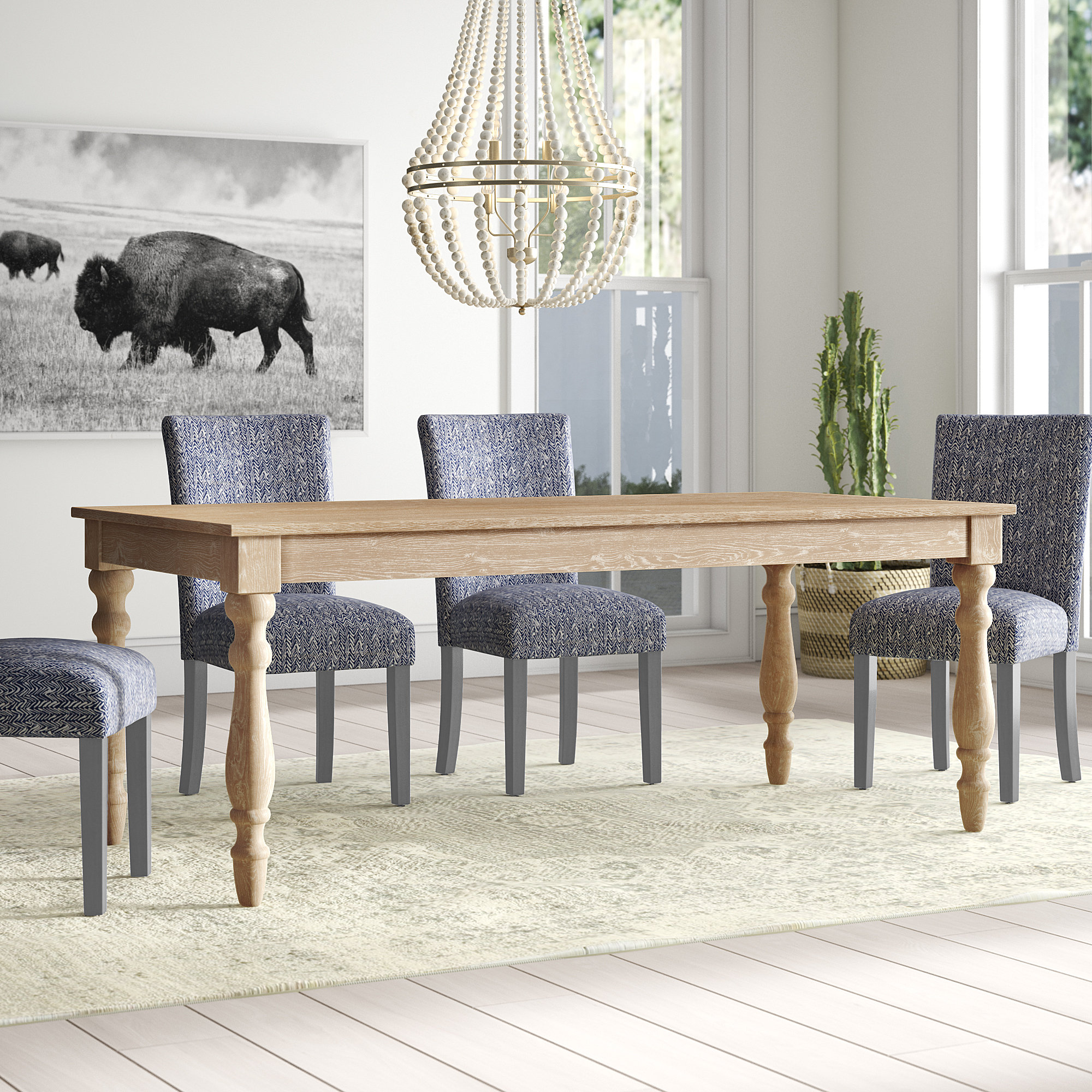 Mistana™ Destini 77" Dining Table & Reviews | Wayfair