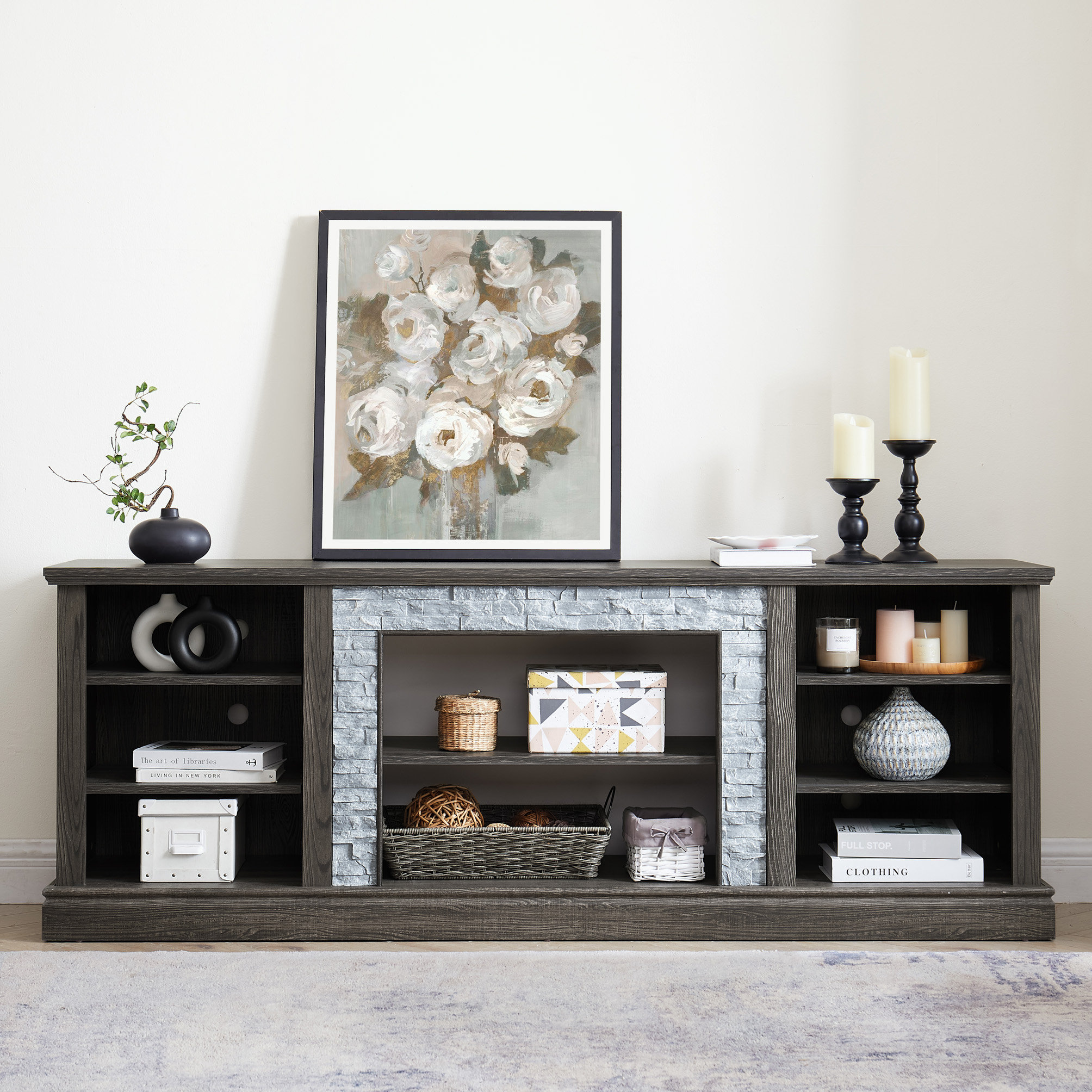 Ophelia & Co. TV Stand TV Desk Storage Rack - Wayfair Canada