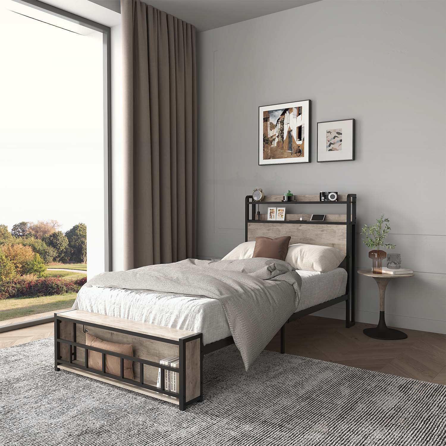 17 Stories Twin Bed with Extraordinary Functions and Graceful Style ...