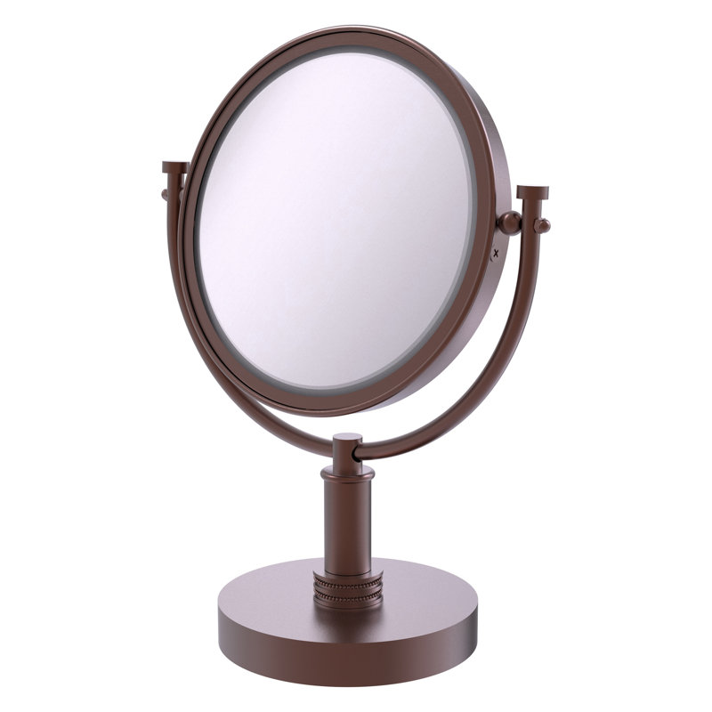 Charlton Home® Dolder Metal Round Floor Mirror | Wayfair