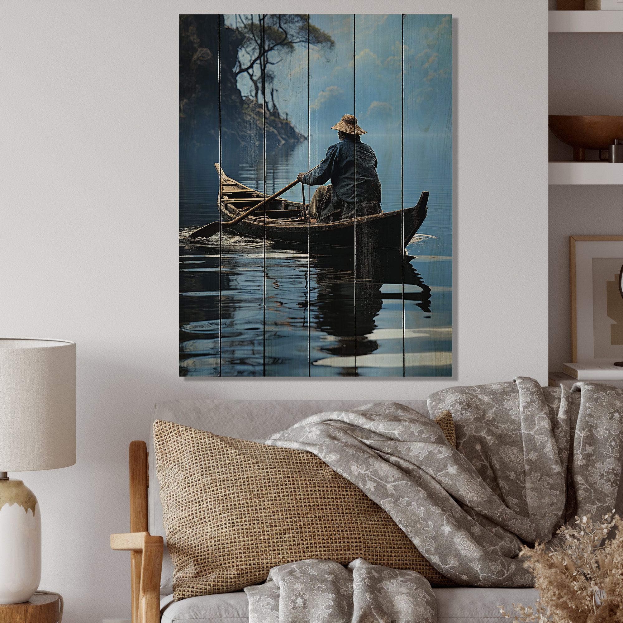 Red Barrel Studio® Choncey Thailand Boat Fishermans Solace II On Wood ...