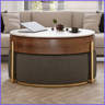Latitude Run® Modern Lift-Top Round Coffee Table with Sintered Stone ...