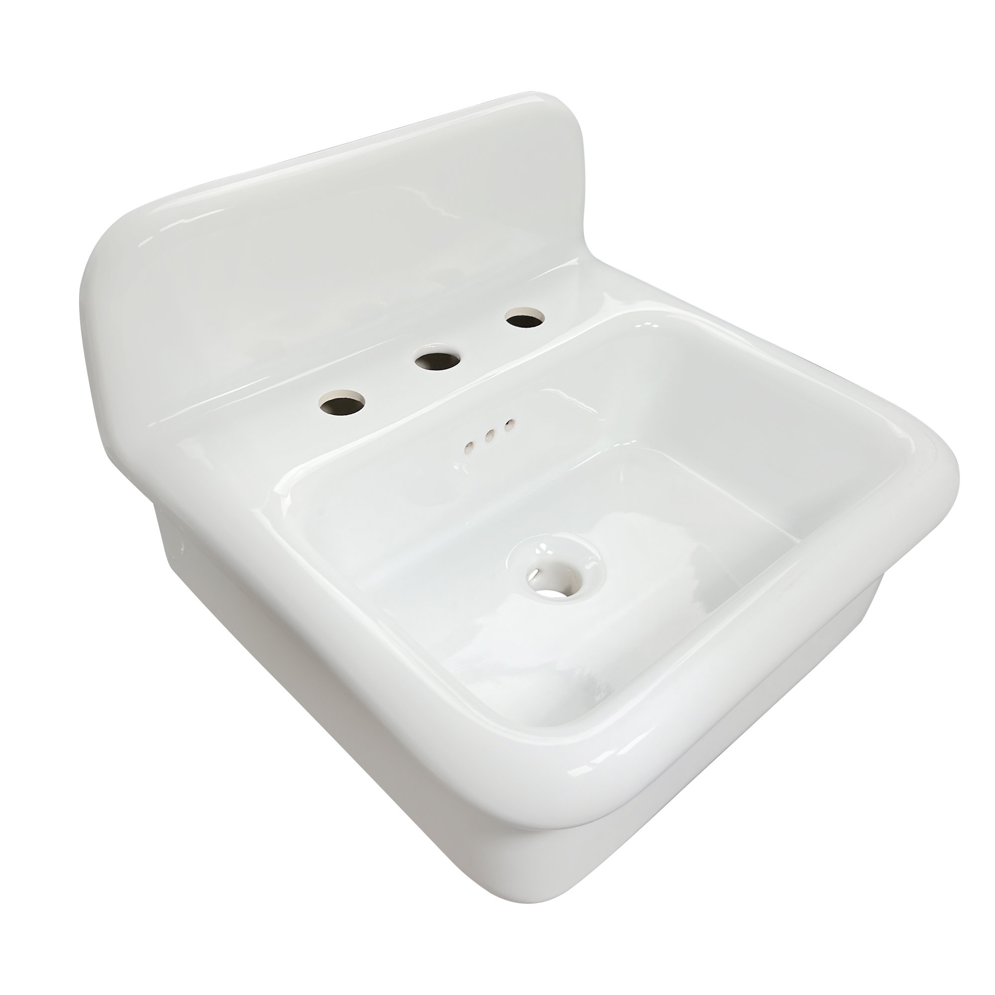 Nantucket Sinks Victorian 17.75'' Fireclay Rectangular Bathroom Sink ...