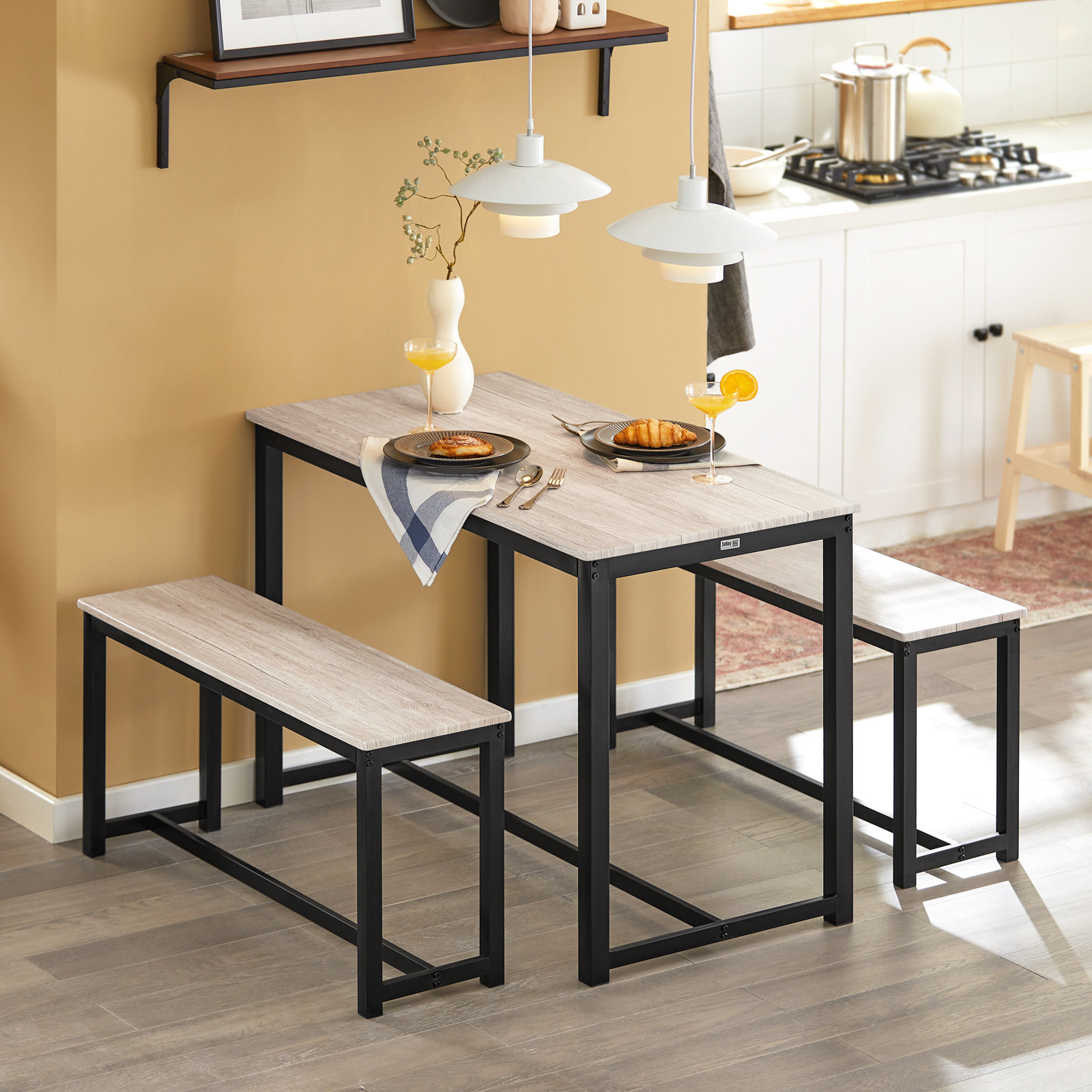 17 Stories 3 - Piece Counter Height Dining Set | Wayfair