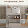 Red Barrel Studio® Rustic Hall Tree With Shoe Storage Bench, Entryway ...
