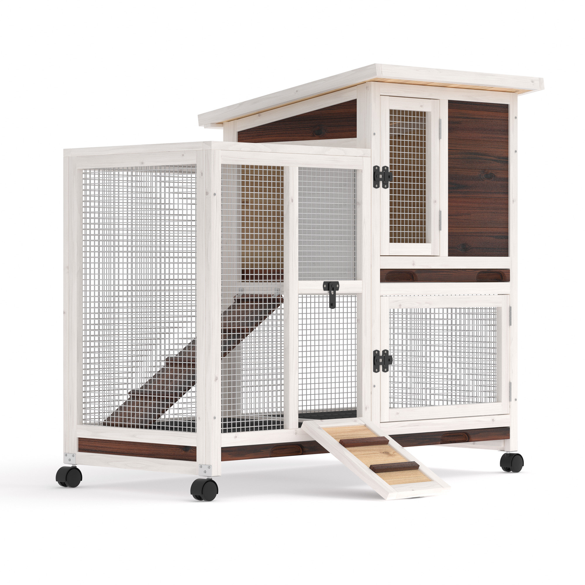 Tucker Murphy Pet™ Wooden Rabbit Hutch Coop | Wayfair