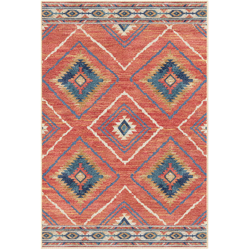 Union Rustic Machine Washable Non Slip Western Area Rugs for Living ...