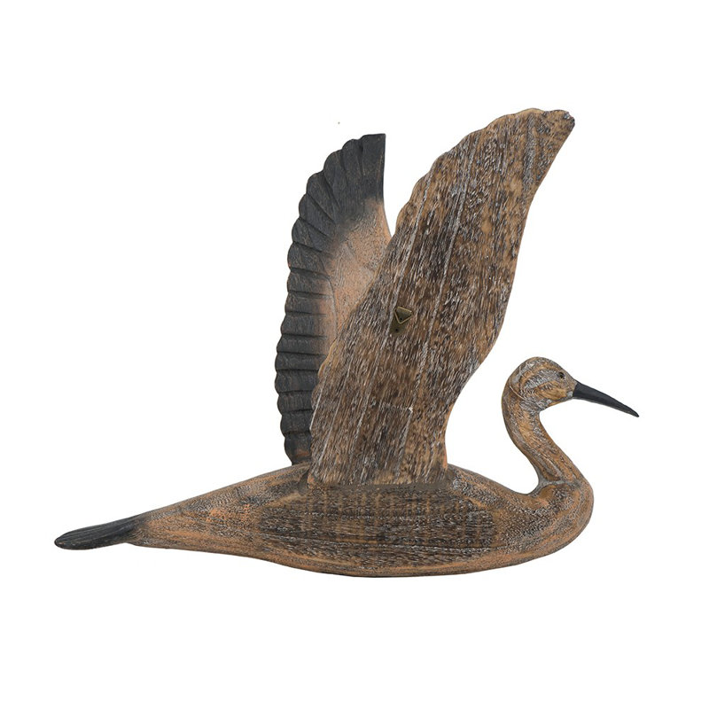 ZeaZu Set Of Three Flying Geese Carved Wood 3D Wall Art | Wayfair