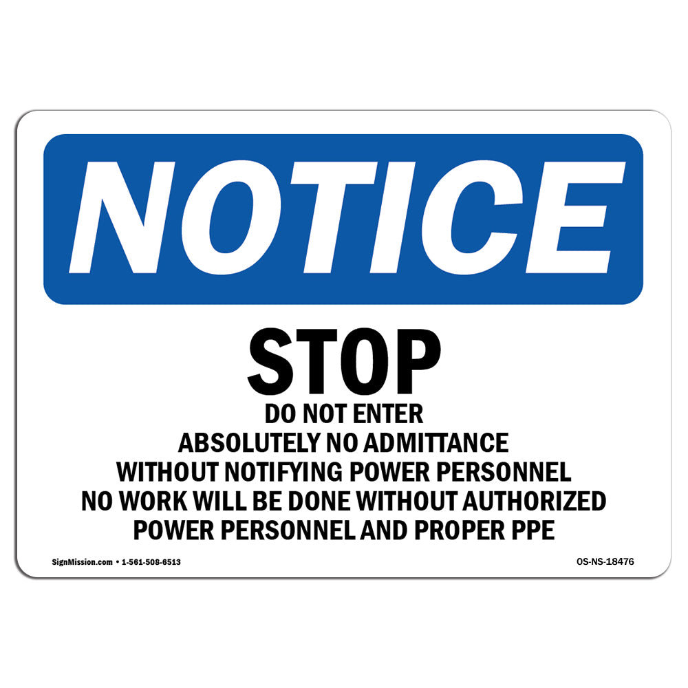 SignMission Stop Do Not Enter Absolutely No Admittance Sign | Wayfair