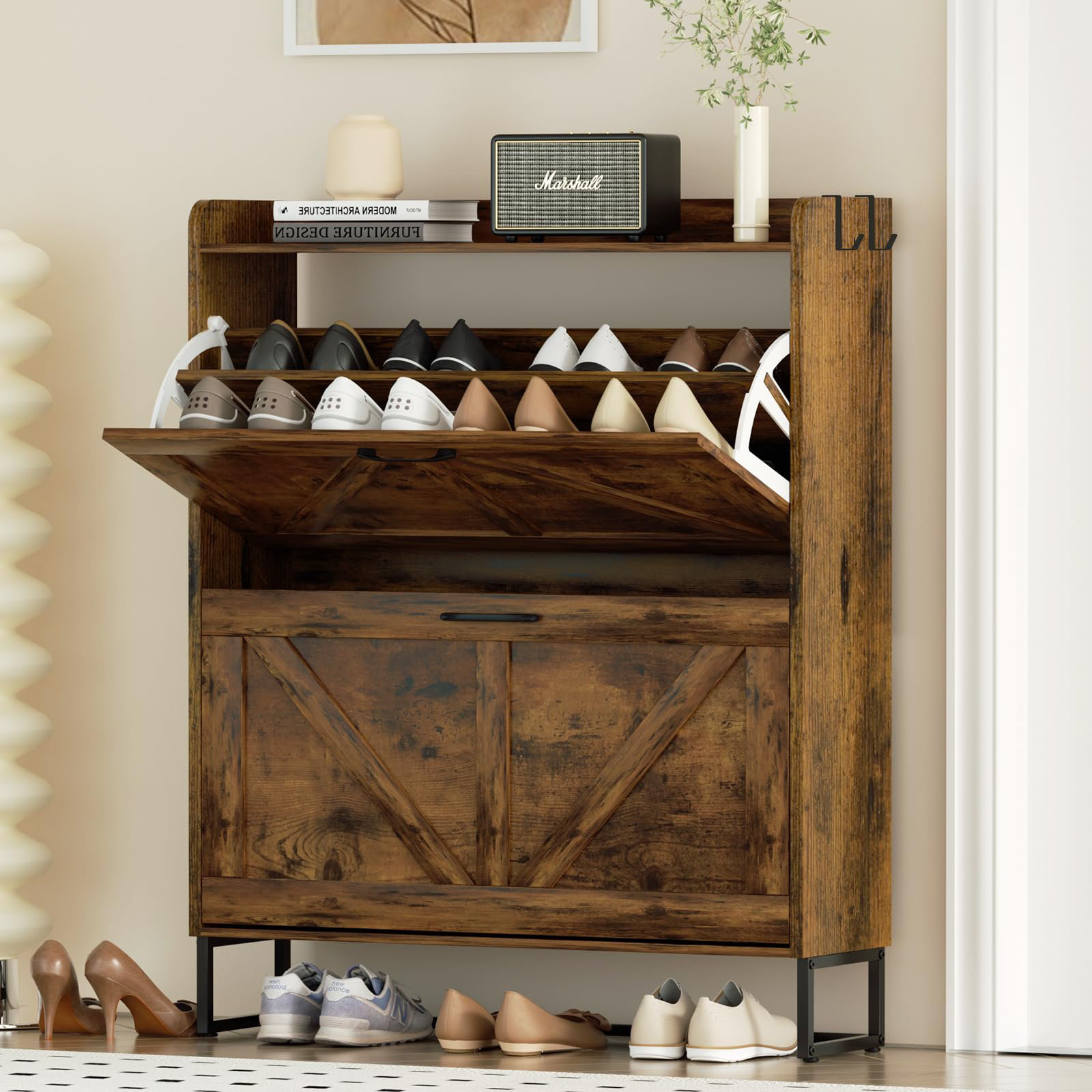 Rosalind Wheeler Shoe Storage Cabinet for Entryway, Organizer Shoe ...