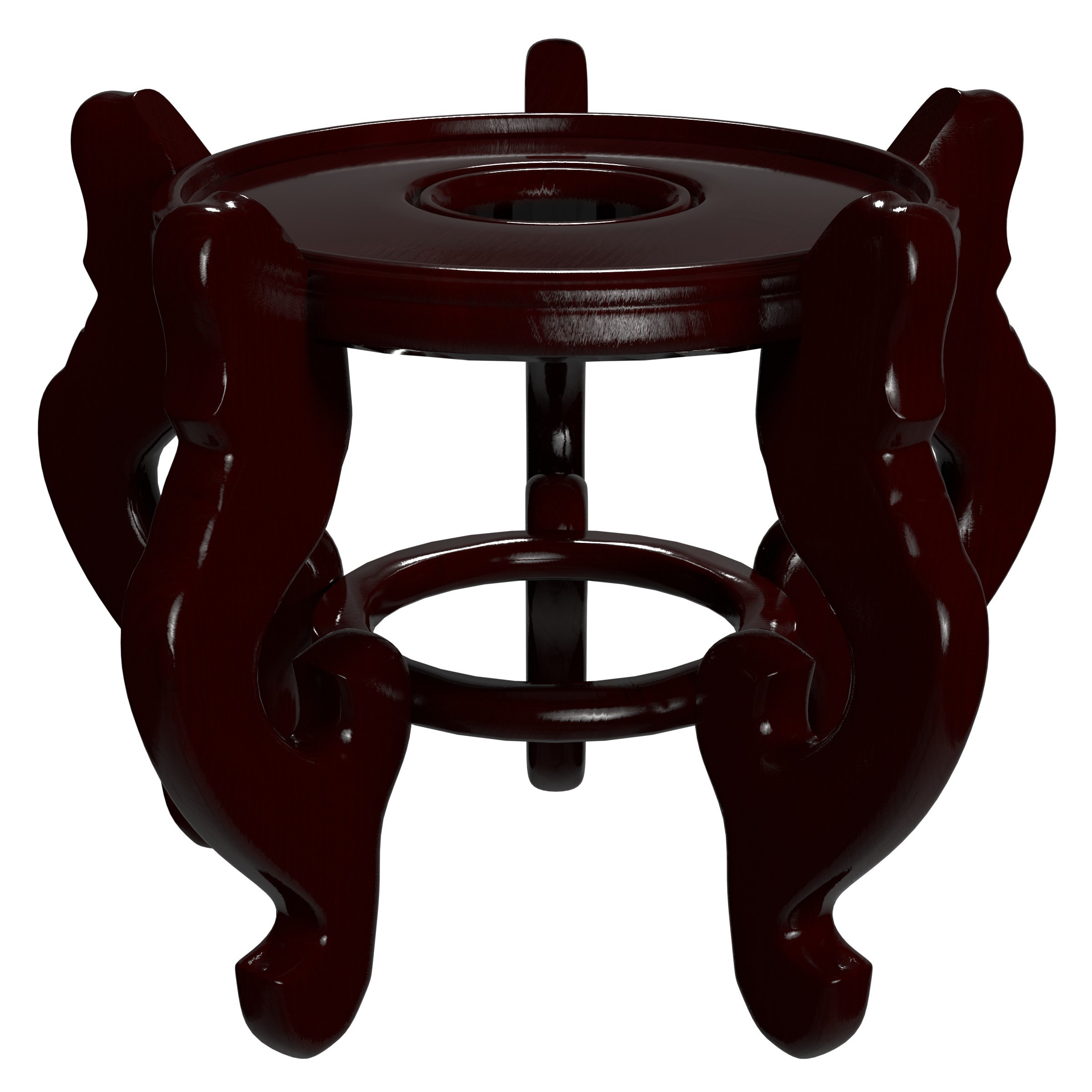 Astoria Grand Rosewood Fishbowl Stand Base Diameter | Wayfair