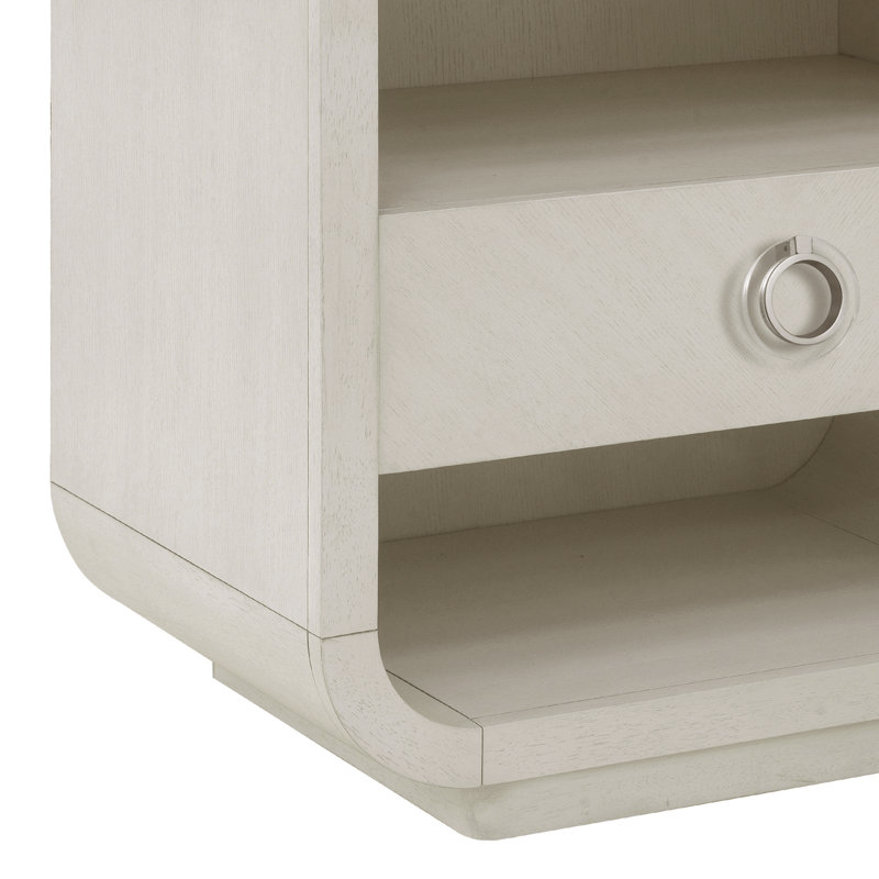 Pulaski Furniture Brighton Stone Top Accent Nightstand With Storage ...
