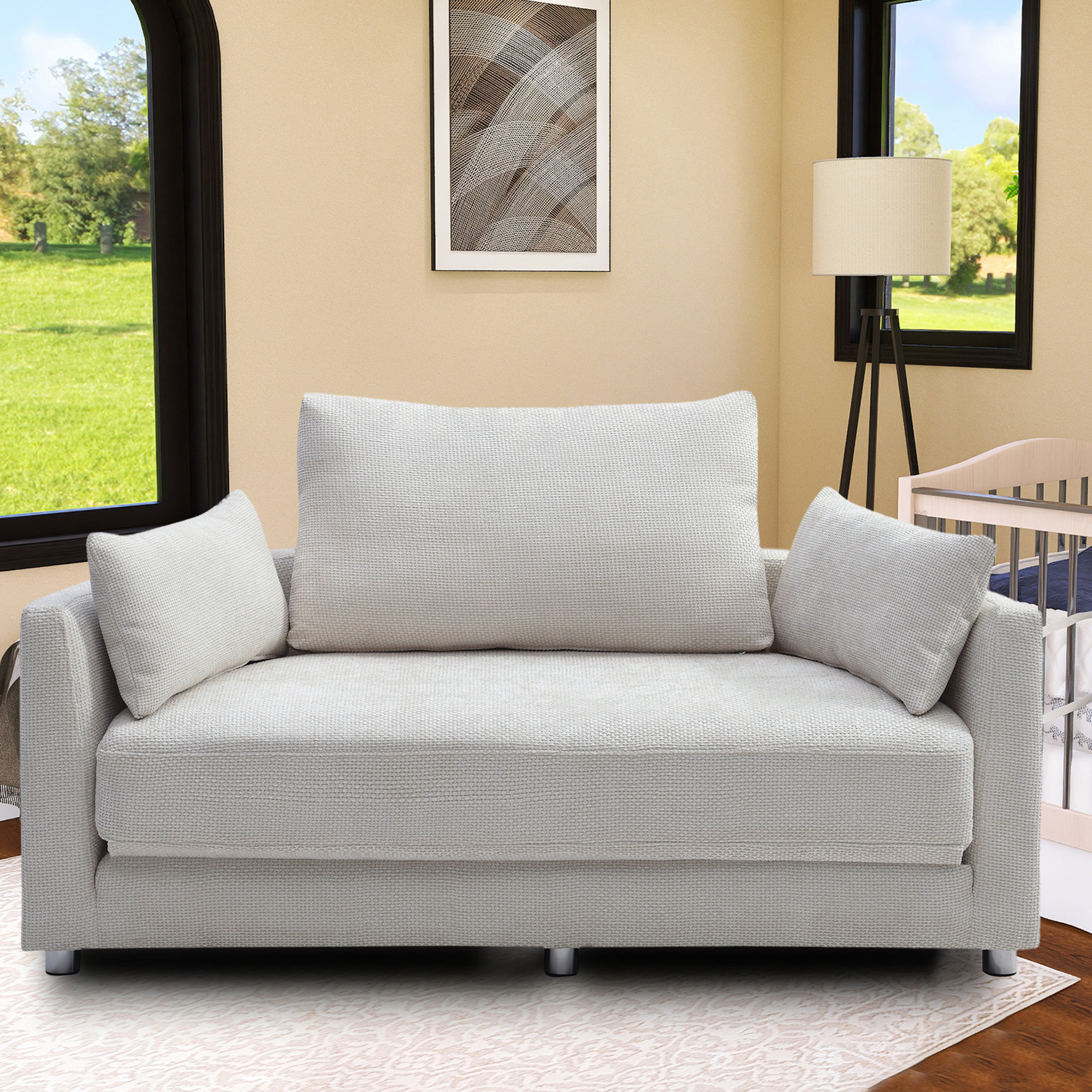 Brayden Studio® Amoban 47.00"W Adjustable Chaise And A Half Lounge ...