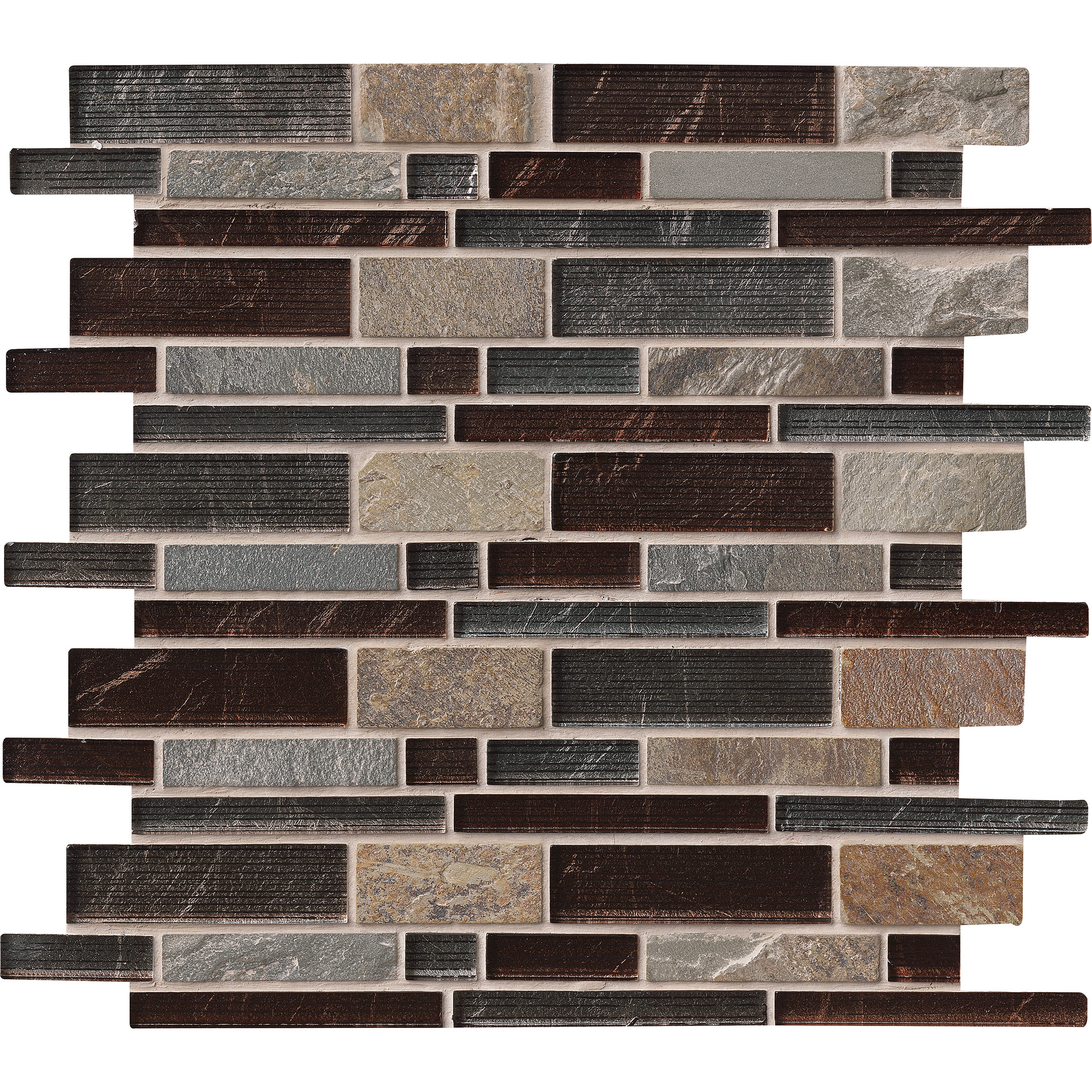 MSI Urbano Blend Interlocking Natural Stone Mosaic Tile | Wayfair