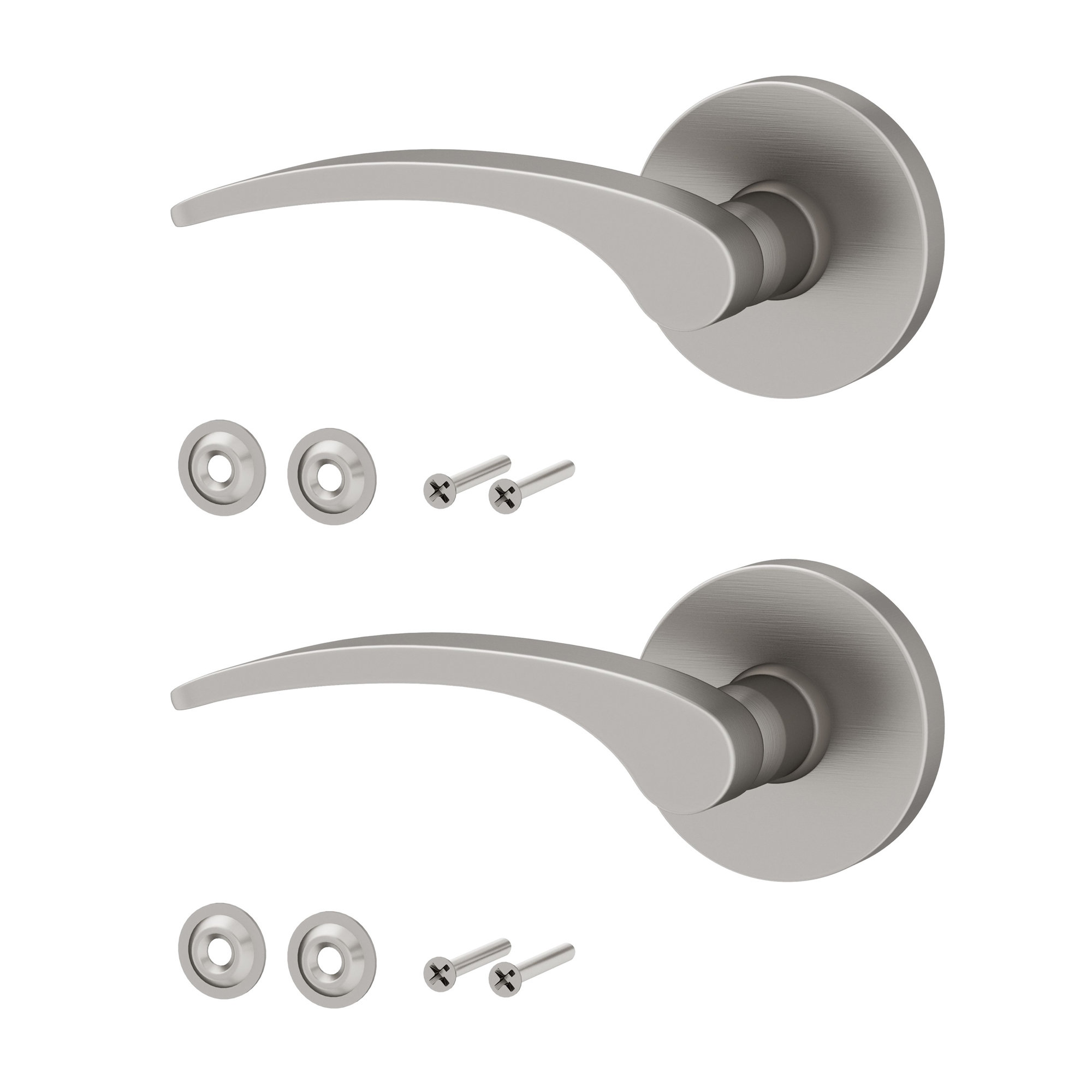 Okun Brook Single Dummy Door Lever Modern Concealed Design Non-Turning ...