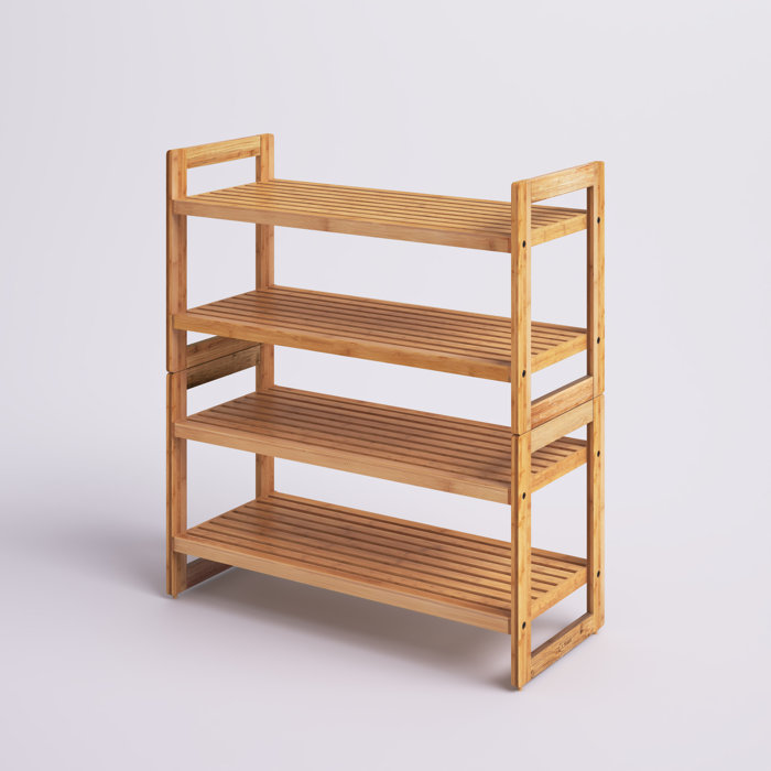 Dotted Line™ 12 Pair Stackable Shoe Rack & Reviews | Wayfair