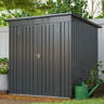 DuskDreams All Weather Outdoor Tool Storage Shed 6X4 Ft - Black, Black ...