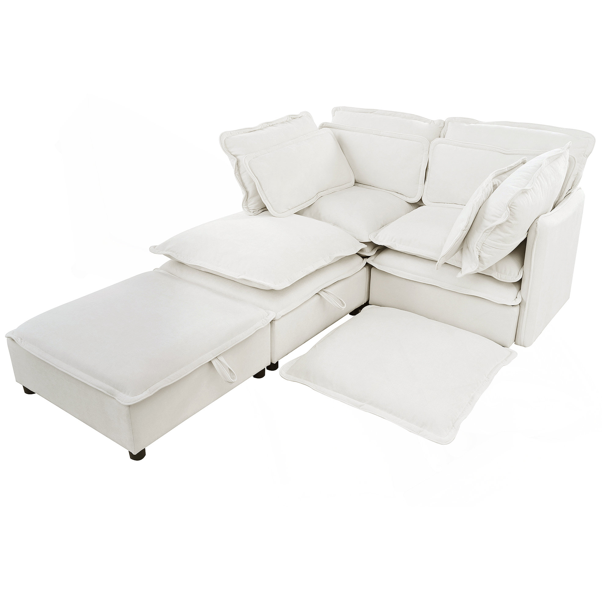 Latitude Run® Elysara Modular Sleeper Sofa Convertible Sectional | Wayfair